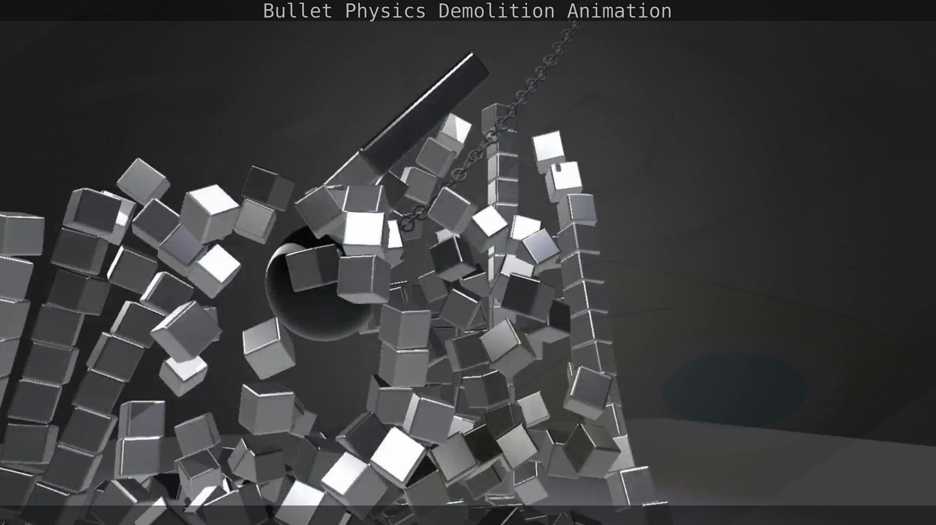 Bullet Physics Demolition Animation free VR / AR / low-poly 3D model ...