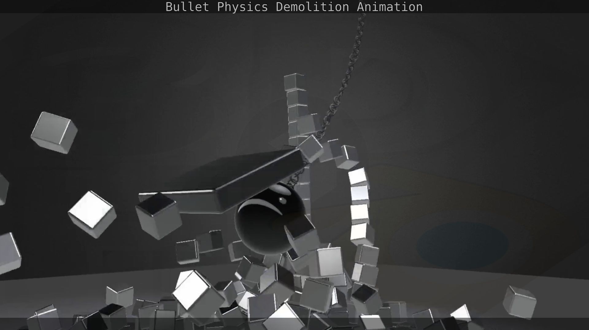 Bullet Physics Demolition Animation free VR / AR / low-poly 3D model ...