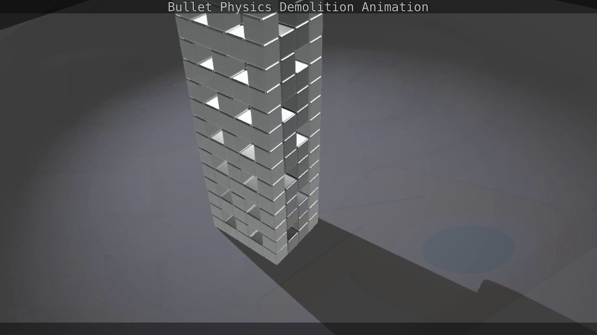 Bullet Physics Demolition Animation free VR / AR / low-poly 3D model ...