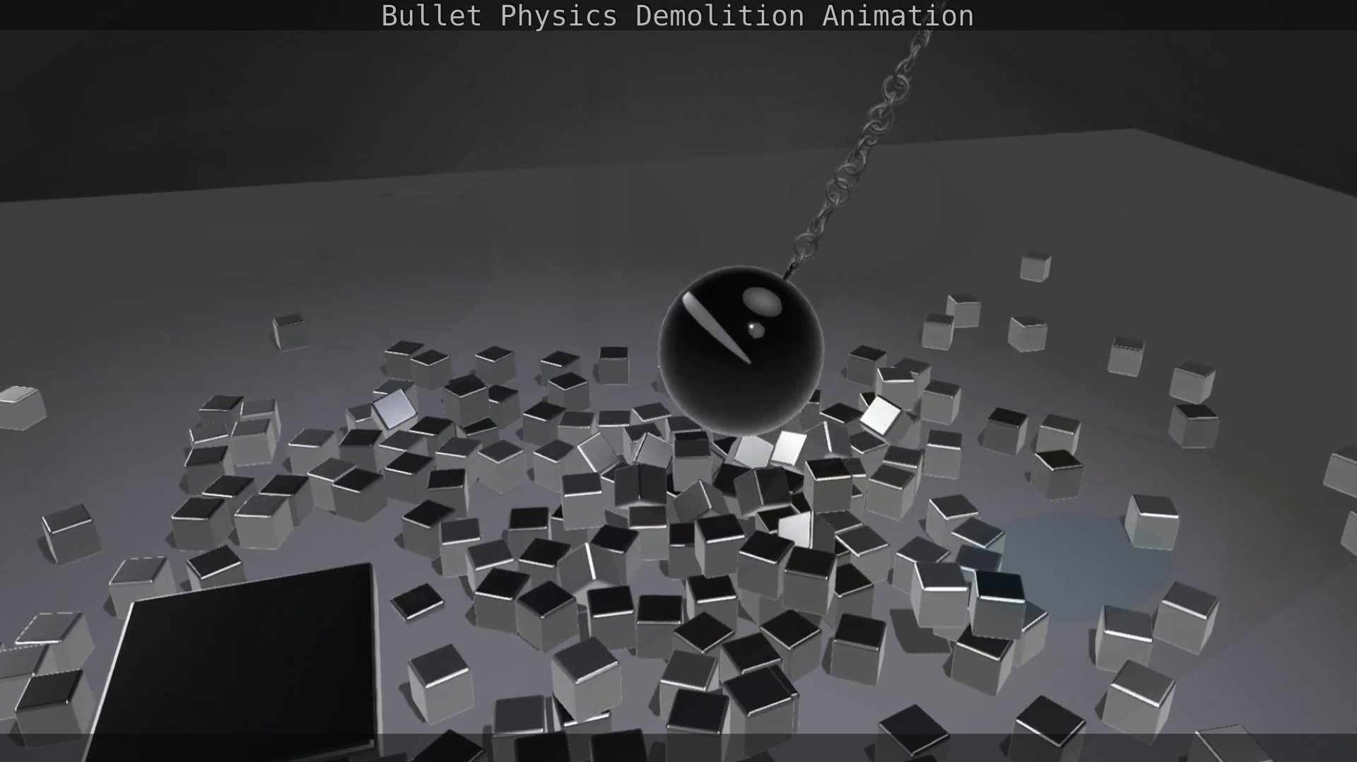 Bullet Physics Demolition Animation free VR / AR / low-poly 3D model ...