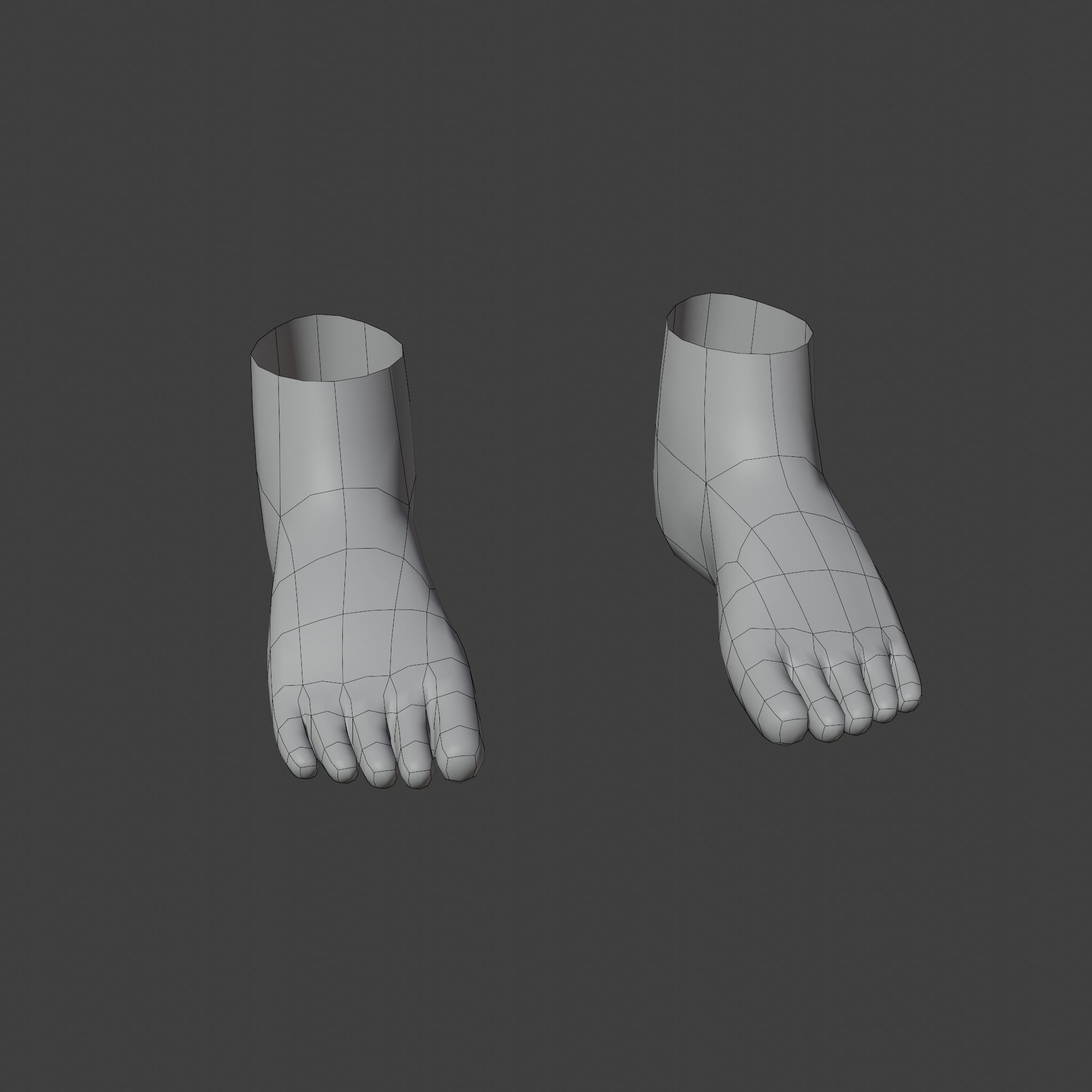 3D model Stylized Humanoid Base Mesh - Male -Rigged- VR / AR / low-poly ...