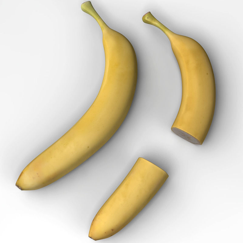 Banana 3D Model OBJ 3DS FBX C4D | CGTrader.com