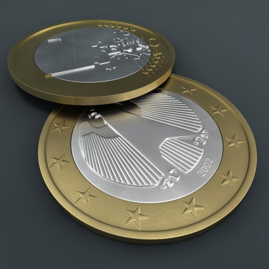 Euro Coin 3D model | CGTrader