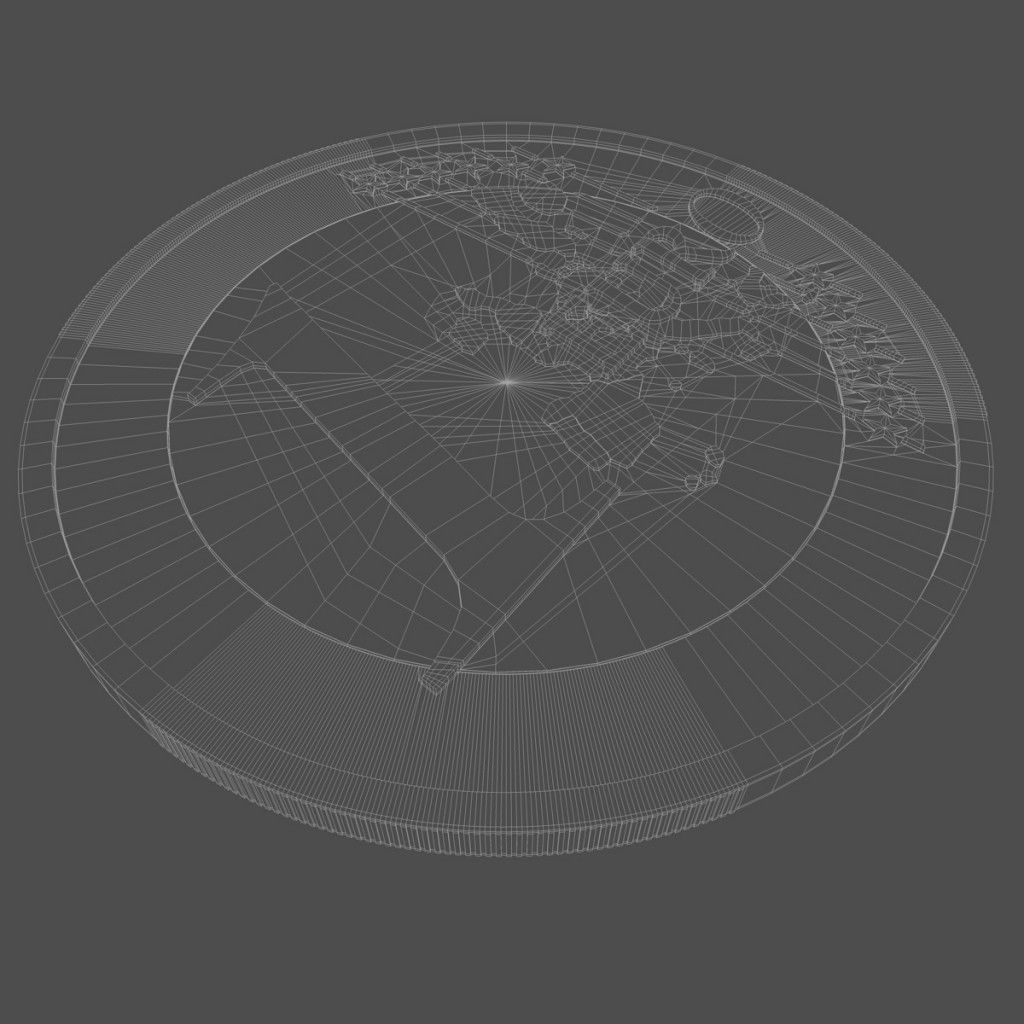 Euro Coin 3D model | CGTrader