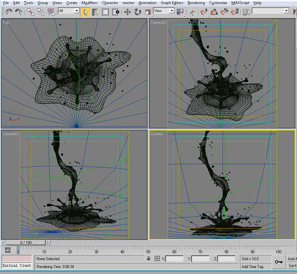 Splash water 3D Model MAX OBJ FBX - CGTrader.com