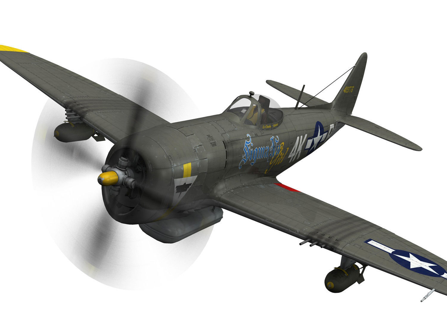 Republic P-47D Thunderbolt - Sigma Nu Girl 3D model | CGTrader