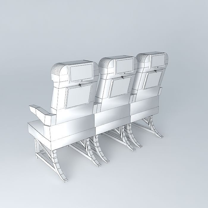Aircraft seats free 3D model | CGTrader
