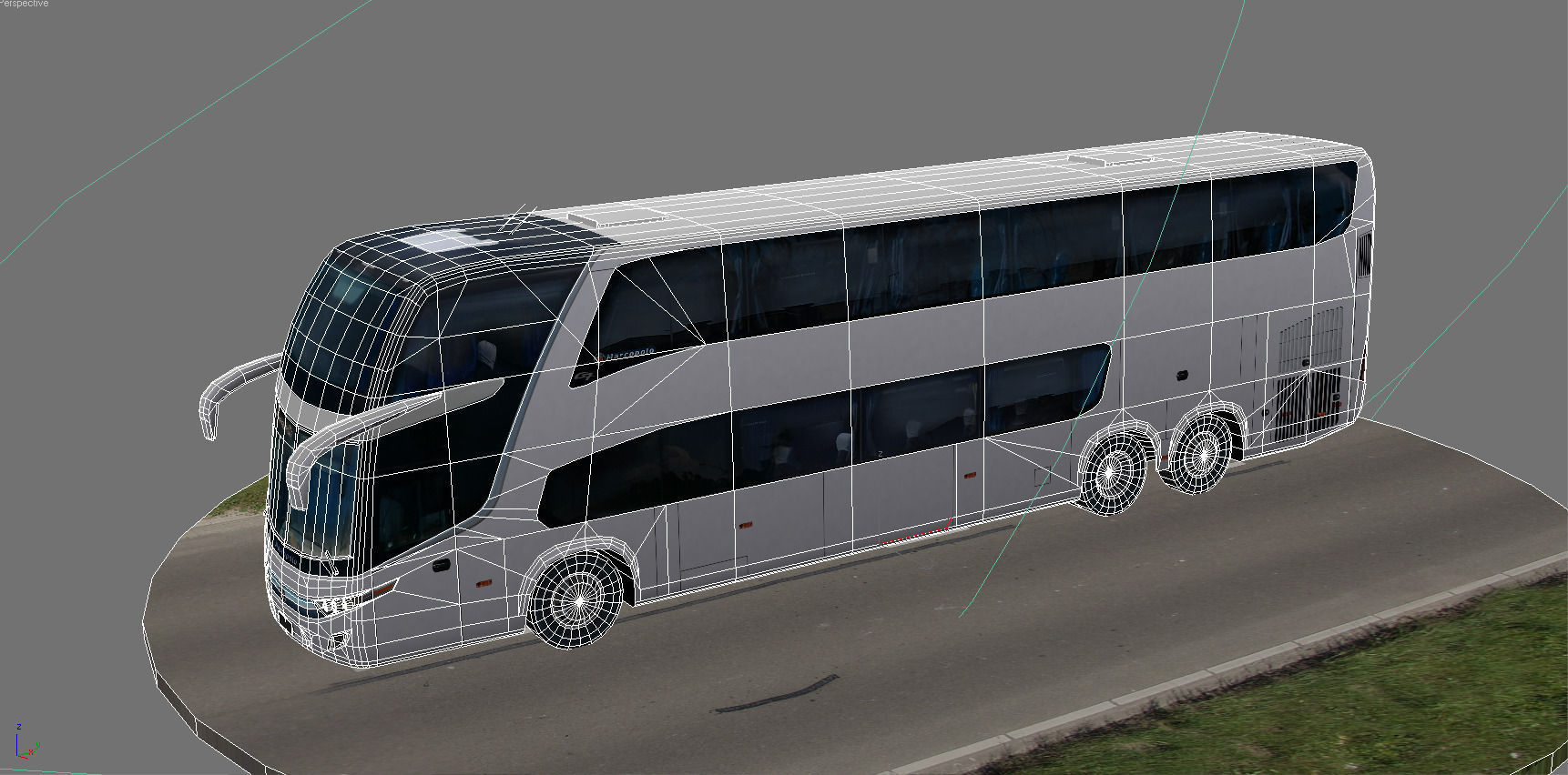 3D model Marcopolo G7 Paradiso 1800DD bus VR / AR / low-poly rigged | CGTrader