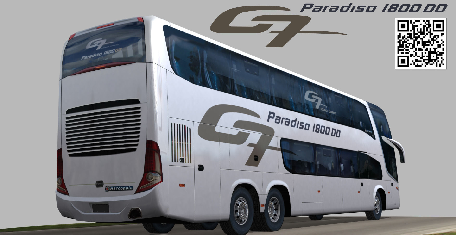 3D model Marcopolo G7 Paradiso 1800DD bus VR / AR / low-poly rigged | CGTrader