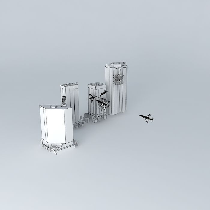 WW3 vegas skyline free 3D model | CGTrader