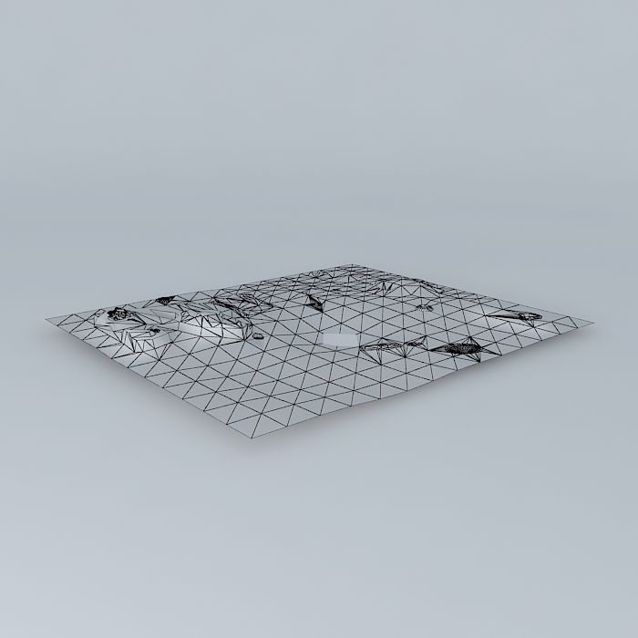 Moon Terrain Final Version free 3D model | CGTrader