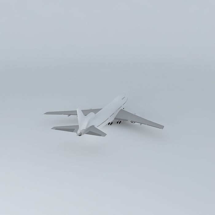 Template Boeing 747 300 Tri jet free 3D model | CGTrader