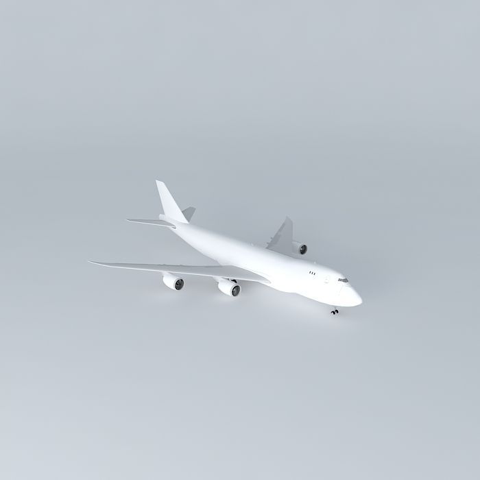 Template Boeing 747 8F free 3D model | CGTrader