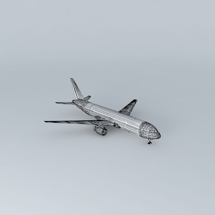 Template - Boeing 767-300ER free 3D model | CGTrader