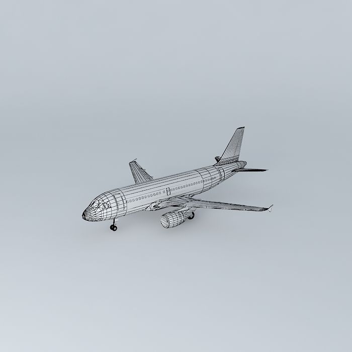 Template Airbus A319 100 v2 3D model | CGTrader