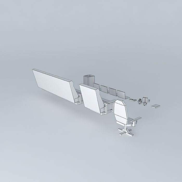 Office prefabs free 3D model | CGTrader