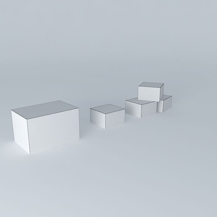 paper box free 3D model | CGTrader