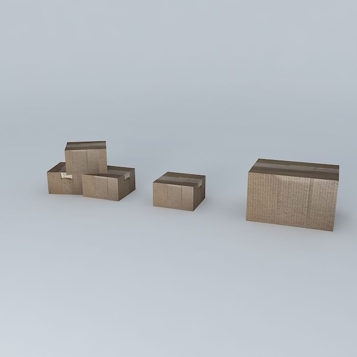 paper box free 3D Model MAX OBJ 3DS FBX STL DAE - CGTrader.com