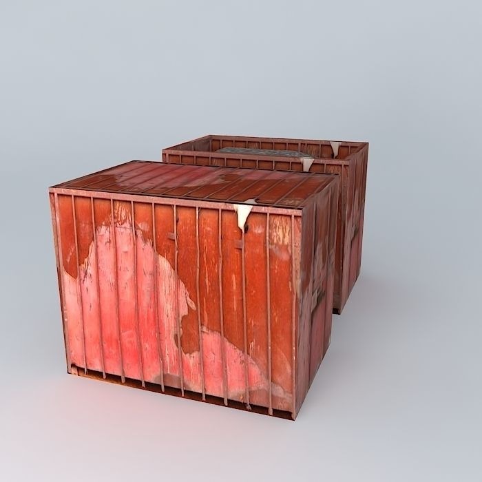 trash boxes free 3D model | CGTrader