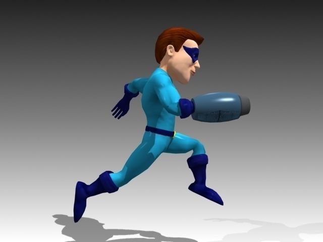 3D model Super Hero VR / AR / low-poly rigged animated | CGTrader