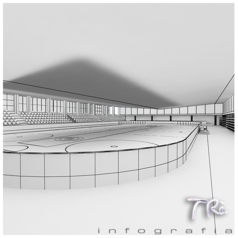 INDOOR ICE SKATING RINK 3D model | CGTrader