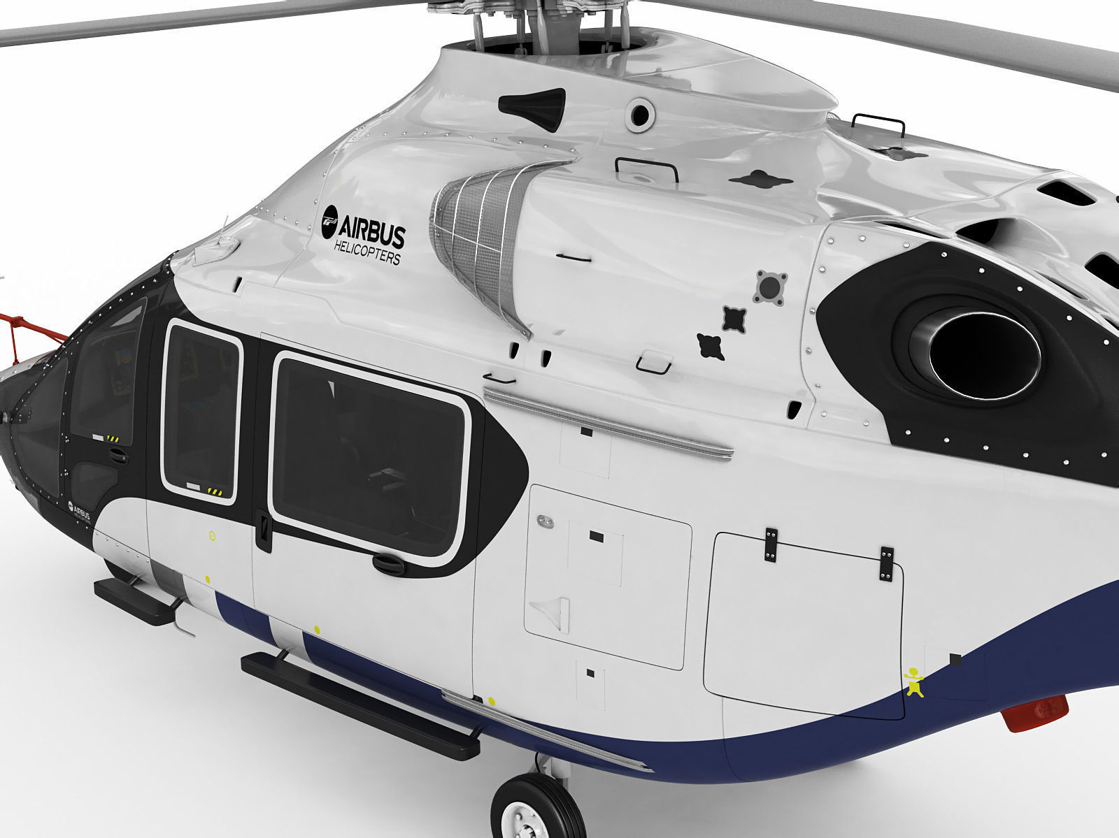 Airbus Helicopter H160 3D Model rigged MAX 3DS FBX C4D LWO LW LWS HRC ...