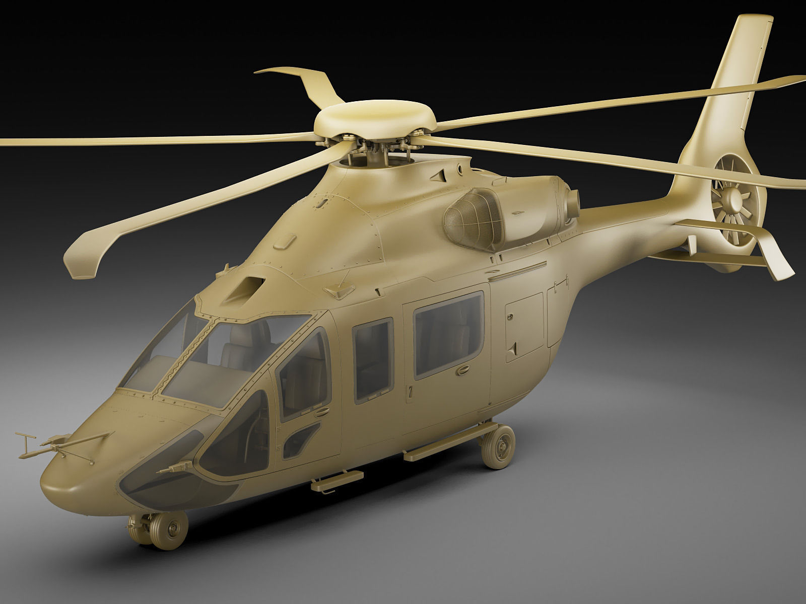 Airbus Helicopter H160 3D Model rigged MAX 3DS FBX C4D LWO LW LWS HRC ...