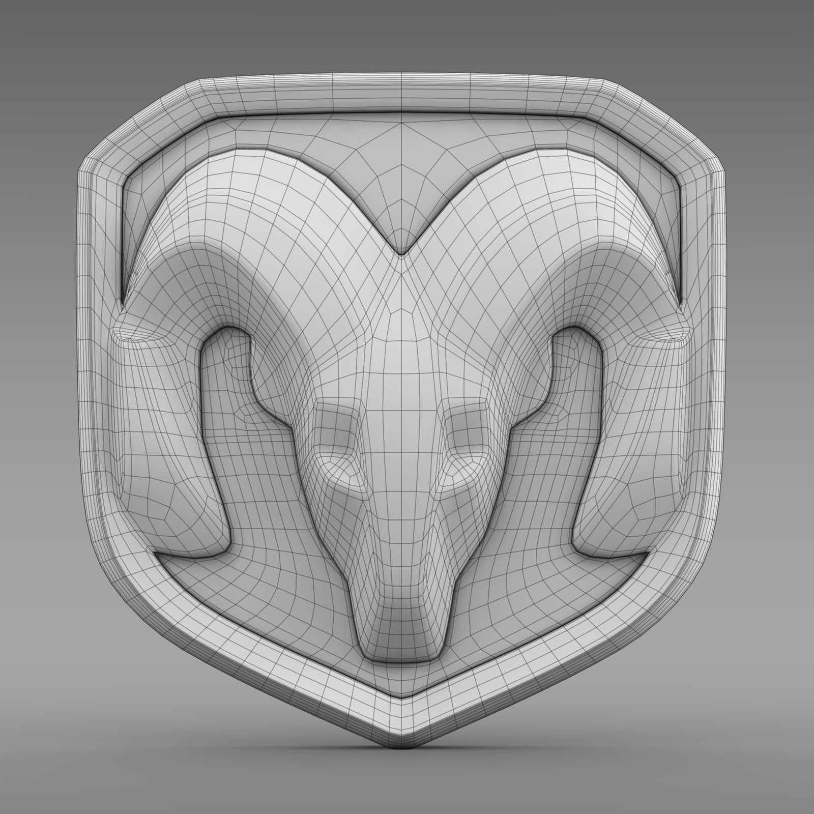 Dodge RAM logo 3D Model MAX OBJ 3DS FBX C4D LWO LW LWS | CGTrader.com