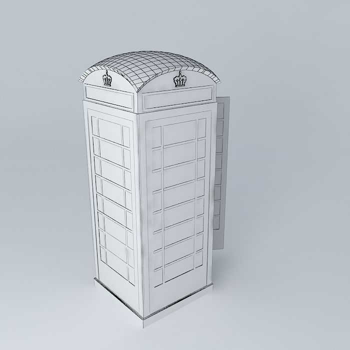 Telephone Box free 3D model | CGTrader