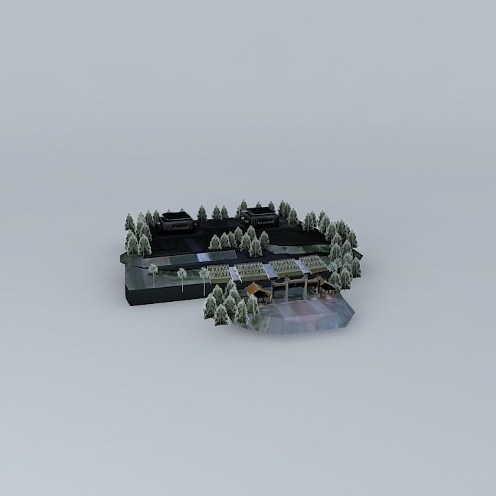 Gate Of Cheng Ching Lake, Kaohsiung, Taiwan free 3D model | CGTrader