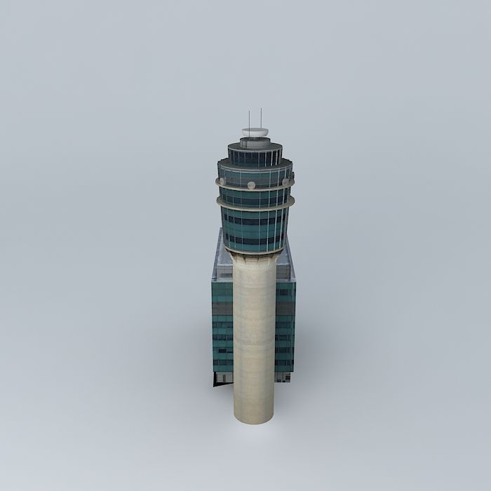 Hong Kong Airport Control Tower free 3D model | CGTrader