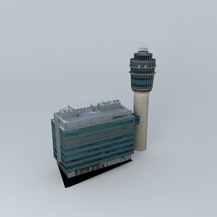 Hong Kong Airport Control Tower free 3D model | CGTrader