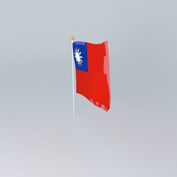 Flag of Taiwan free 3D model | CGTrader