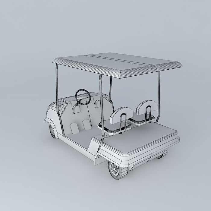 Golf Cart free 3D model | CGTrader