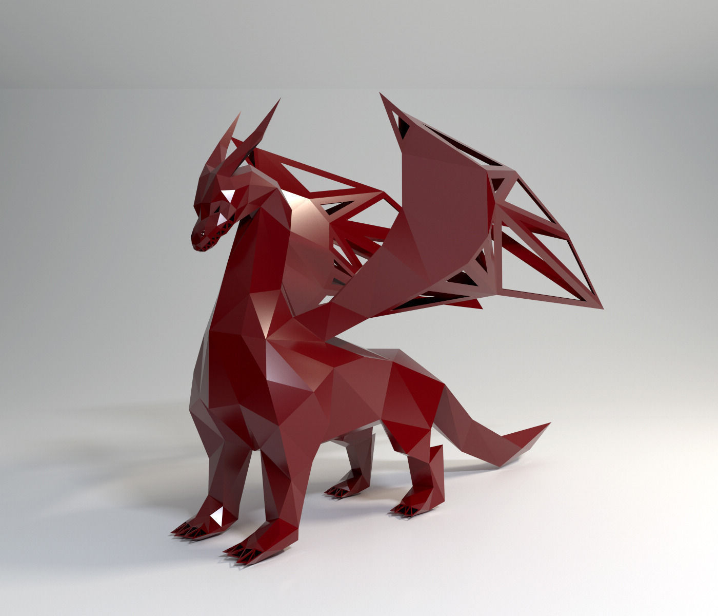 Dragon Triangulated 3D model | CGTrader