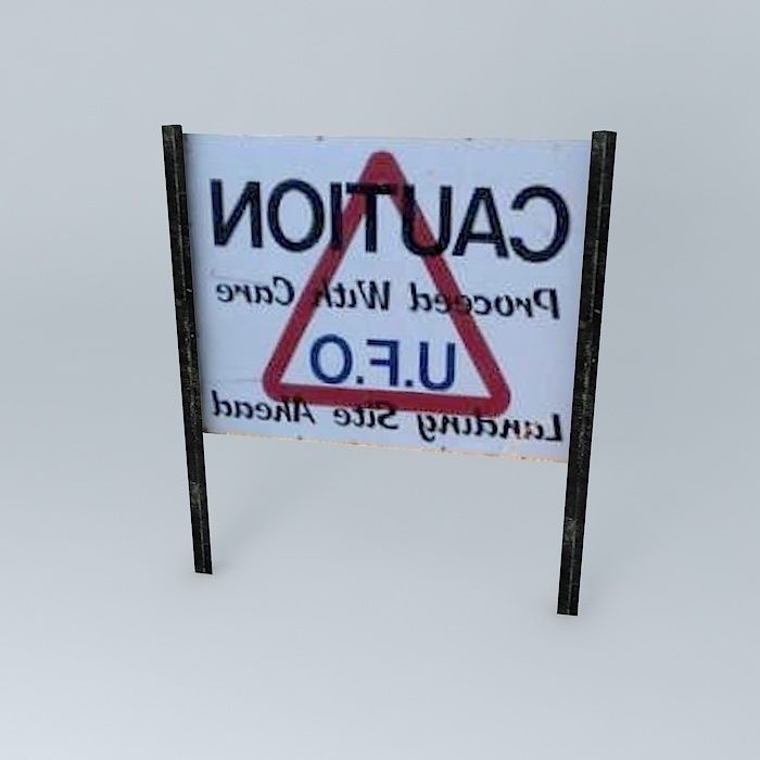 UFO Landing Site Sign Wycliffe Well free 3D model | CGTrader