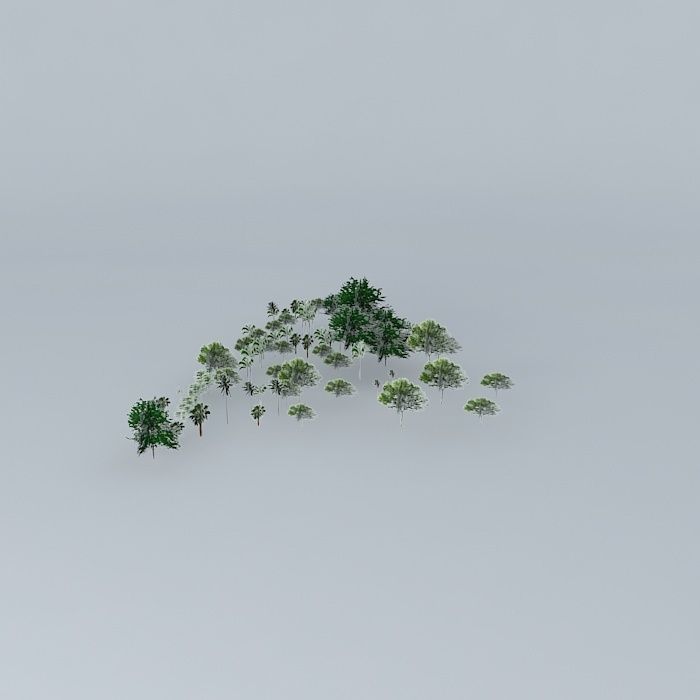Botanic Garden Trees 04 free 3D model | CGTrader