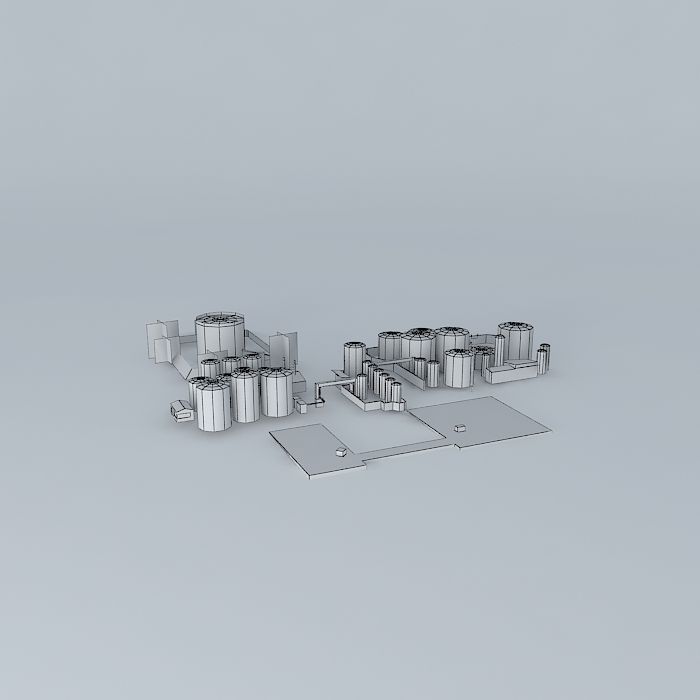 Eagle Farm Fuel Tanks Terminal free 3D model | CGTrader