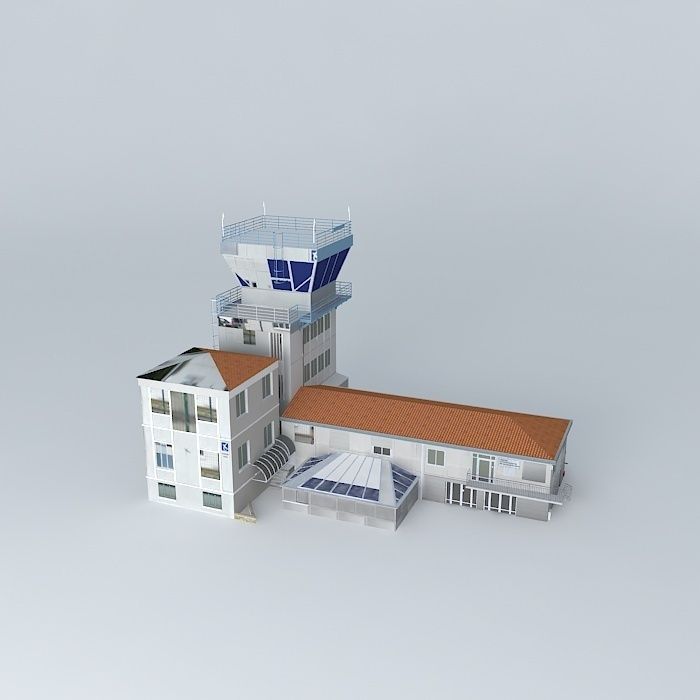Control tower free 3D model | CGTrader