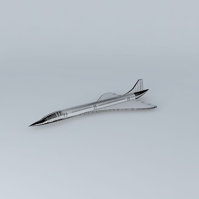 The Concorde free 3D Model MAX OBJ 3DS FBX STL DAE | CGTrader.com