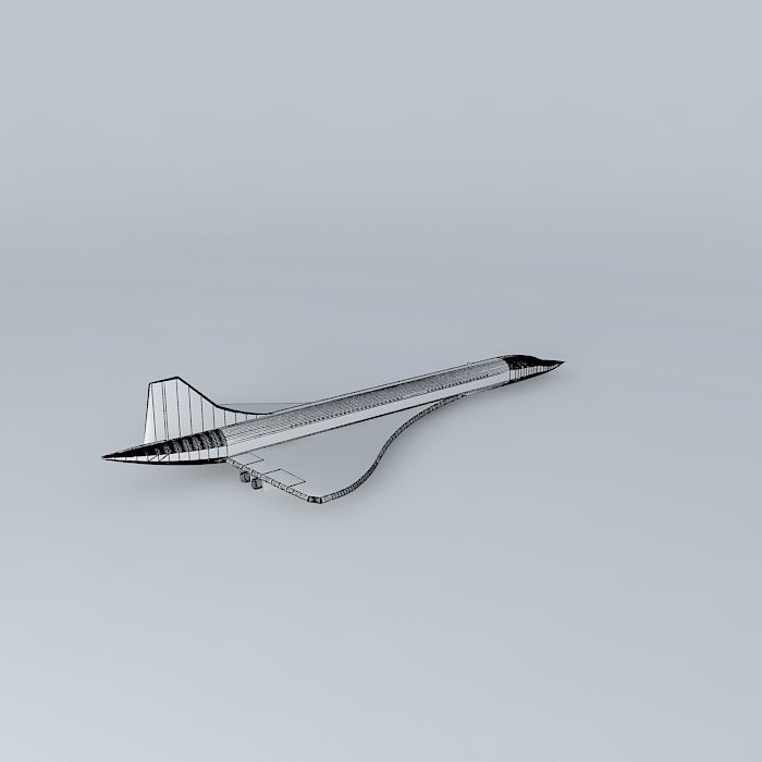 The Concorde free 3D Model MAX OBJ 3DS FBX STL DAE | CGTrader.com