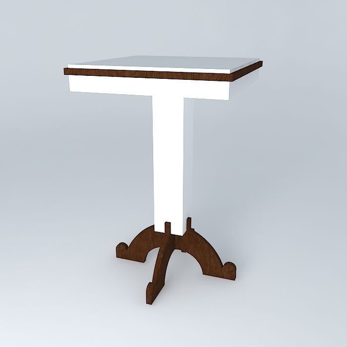 bistro table mesa bar free 3D model | CGTrader