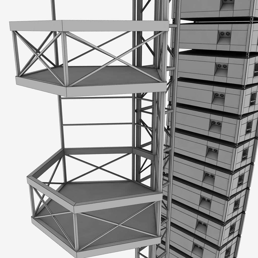 Speaker concert system scaffolding tower a... 3D Model MAX OBJ 3DS FBX ...