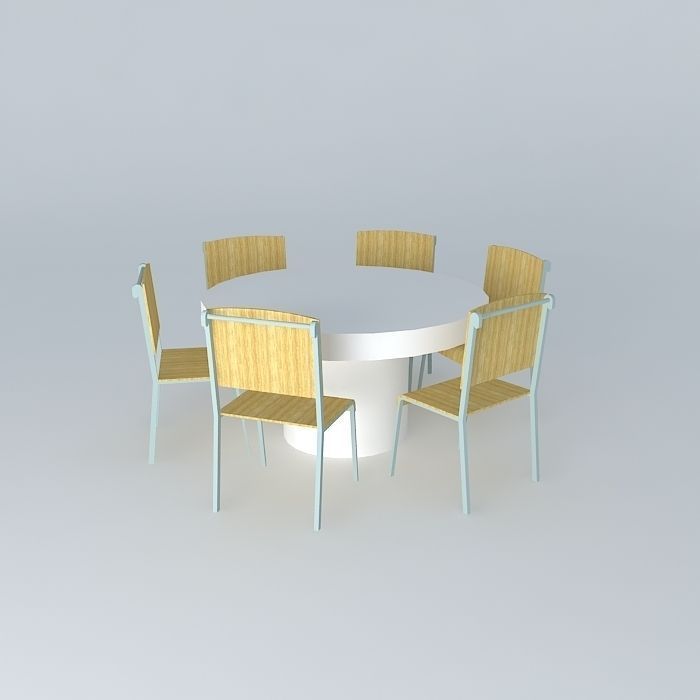 dinner table dining table free 3D model | CGTrader