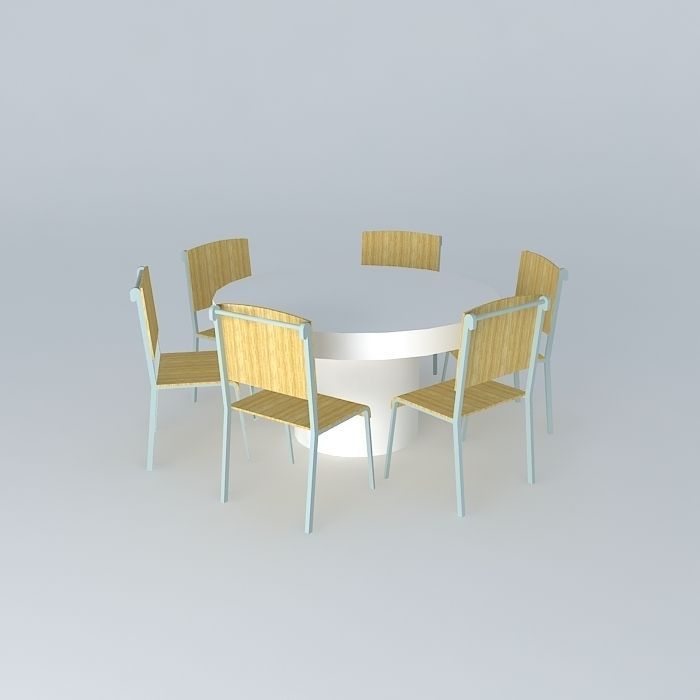 dinner table dining table free 3D model | CGTrader