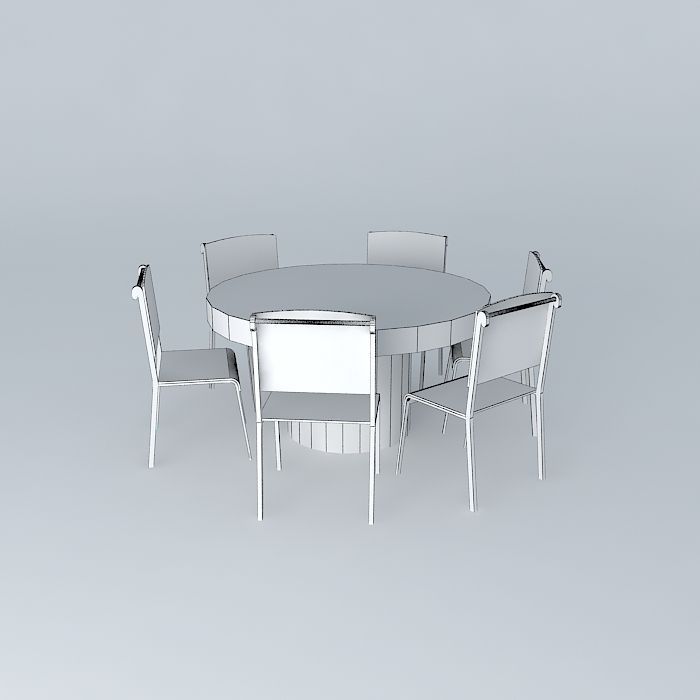 dinner table dining table free 3D model | CGTrader