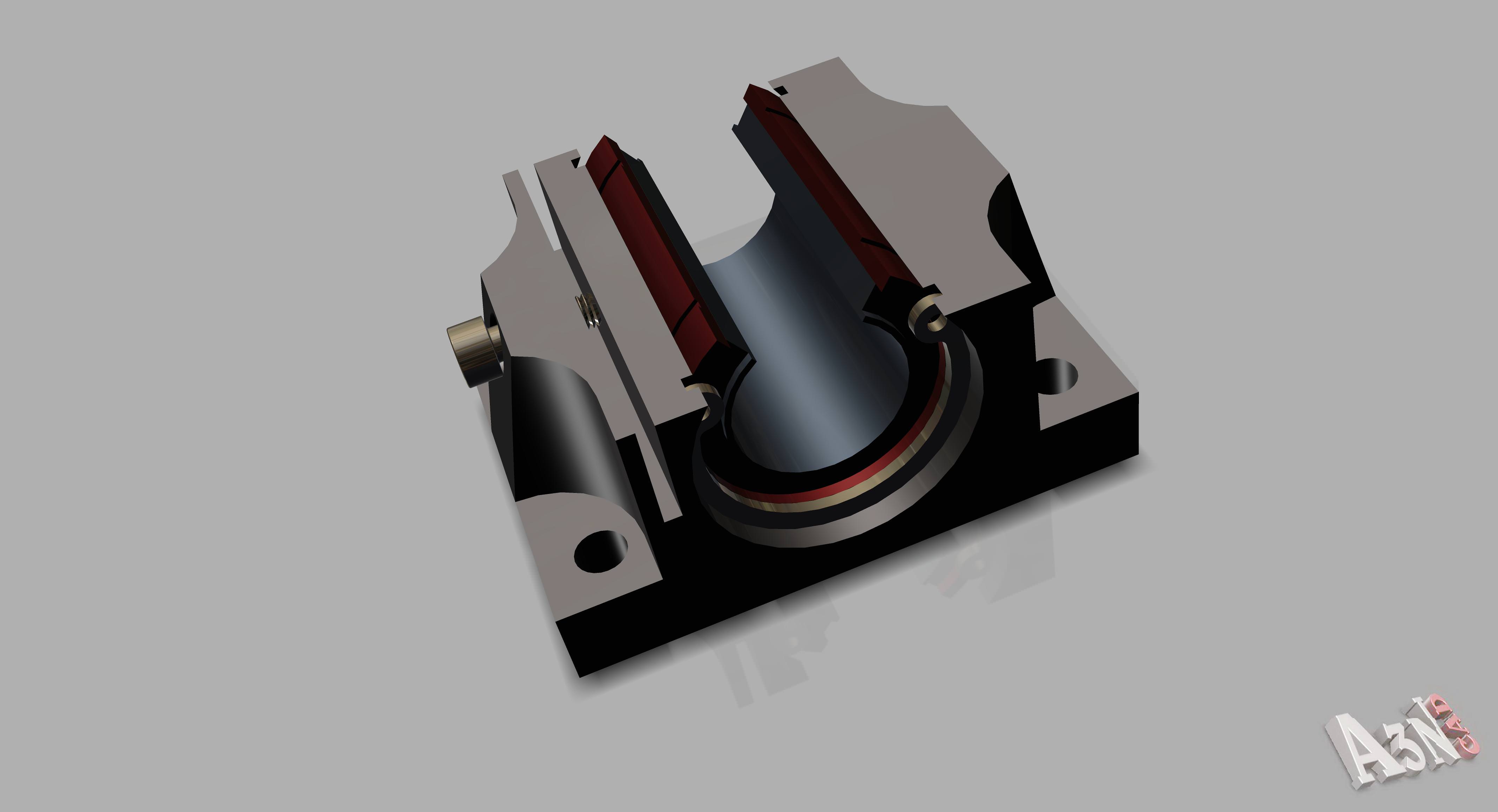 SBR20 Linear Supported Rail for CNC free 3D model | CGTrader