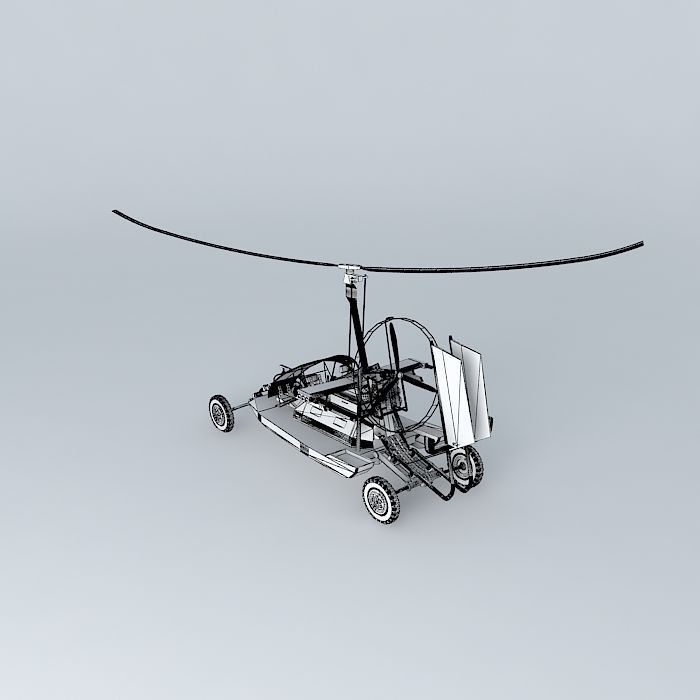ARGO AIRCRAFTS A 76 Gyroraider flying 3D model | CGTrader