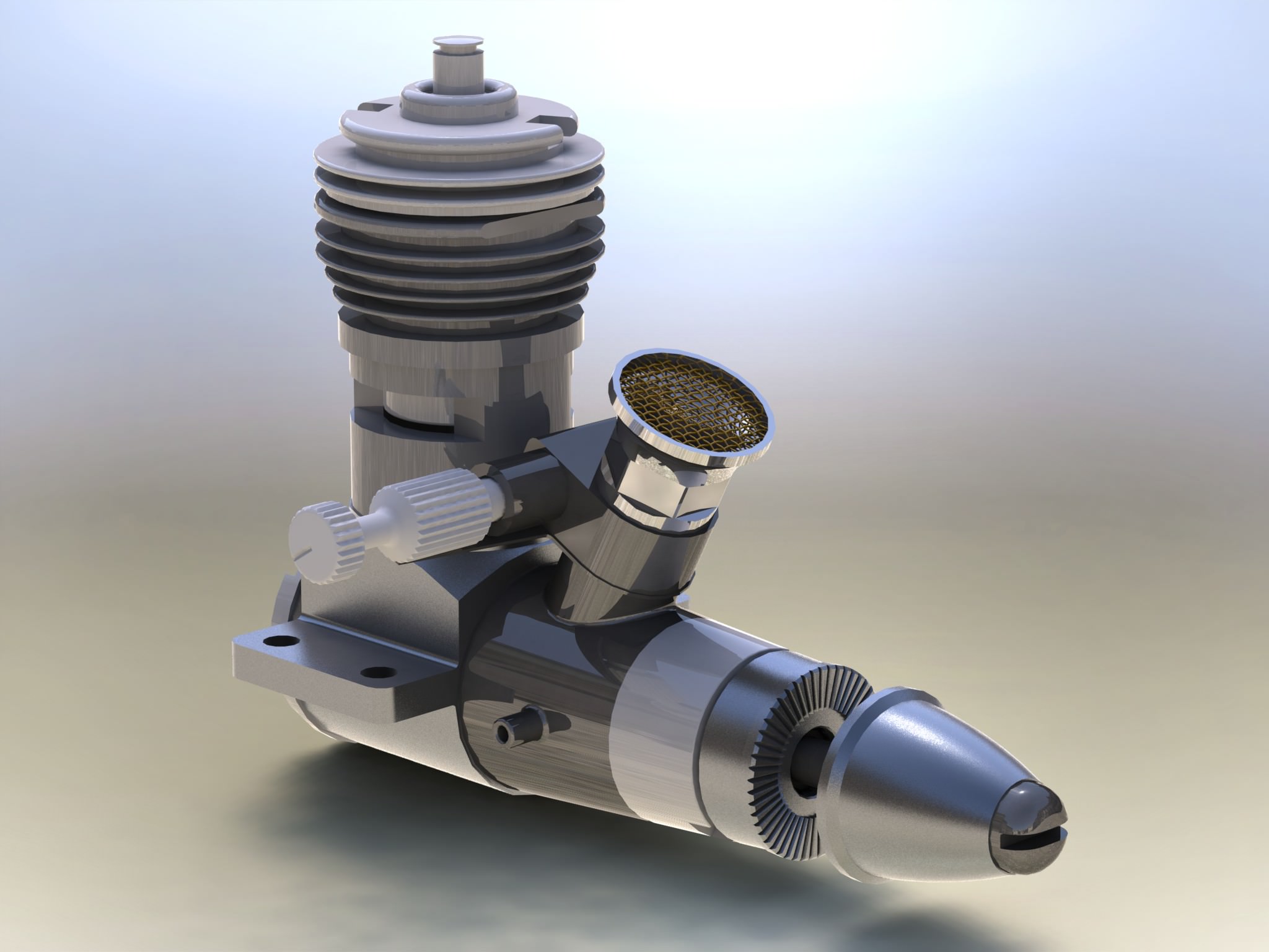 Cox tee dee motor free 3D model | CGTrader