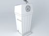 Presidential Blue Goose lectern free 3D model | CGTrader